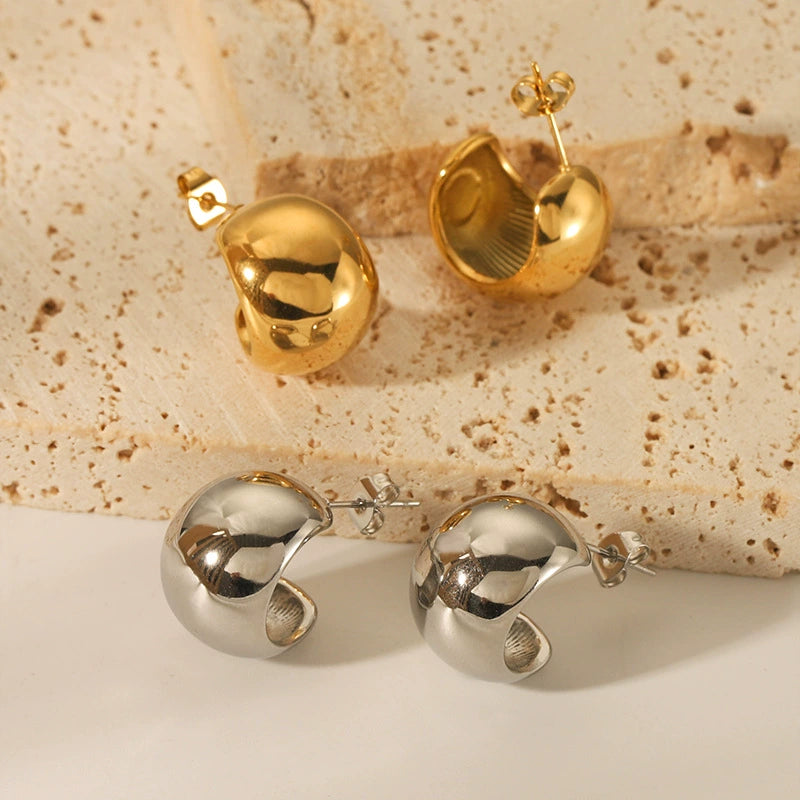 Wholesale Retro Stainless Steel Earrings With Letters Numbers Text Pat ...