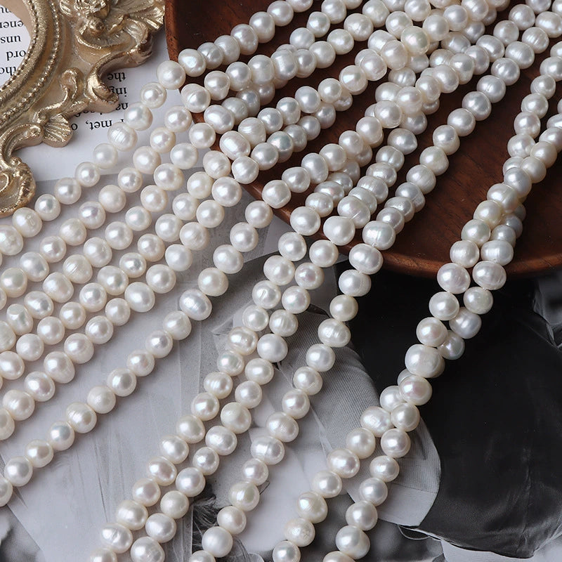 Wholesale Semifinished Natural Freshwater Pearl Naked Beads For Diy ...