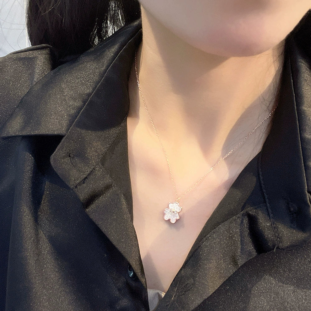 Wholesale Sterling Silver 925 Geometric Bear Shell Pendant Necklace For ...