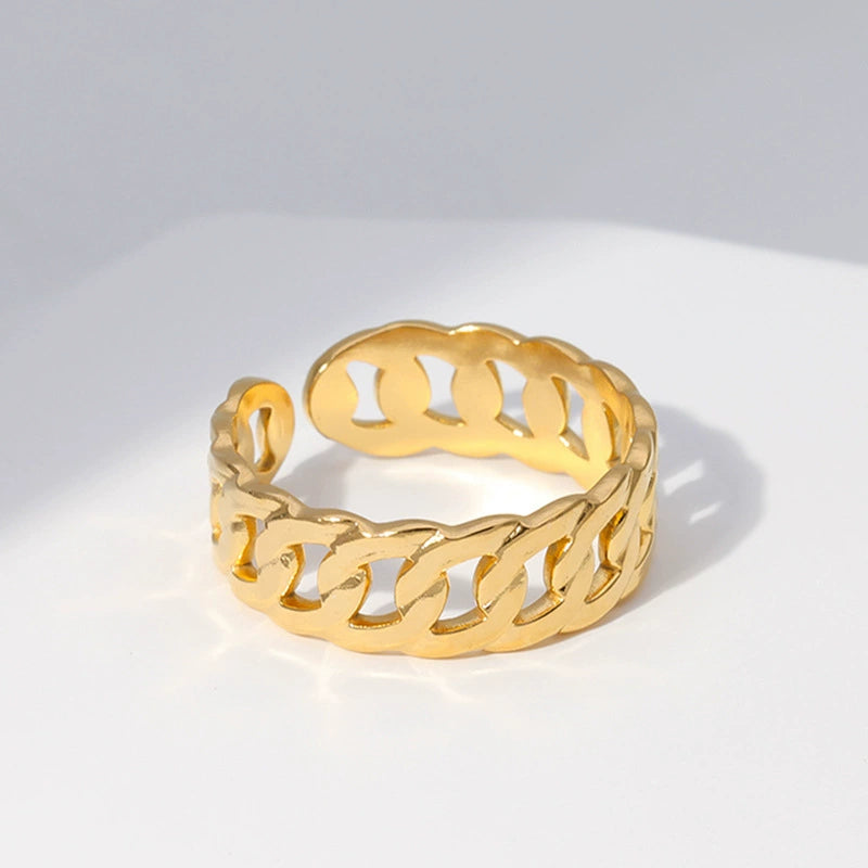 Wholesale Unisex Electroplated Stainless Steel Chain Ring – GoodDiy