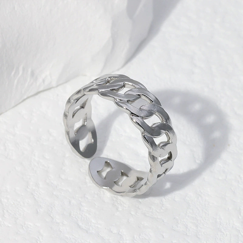 Wholesale Unisex Electroplated Stainless Steel Chain Ring – GoodDiy