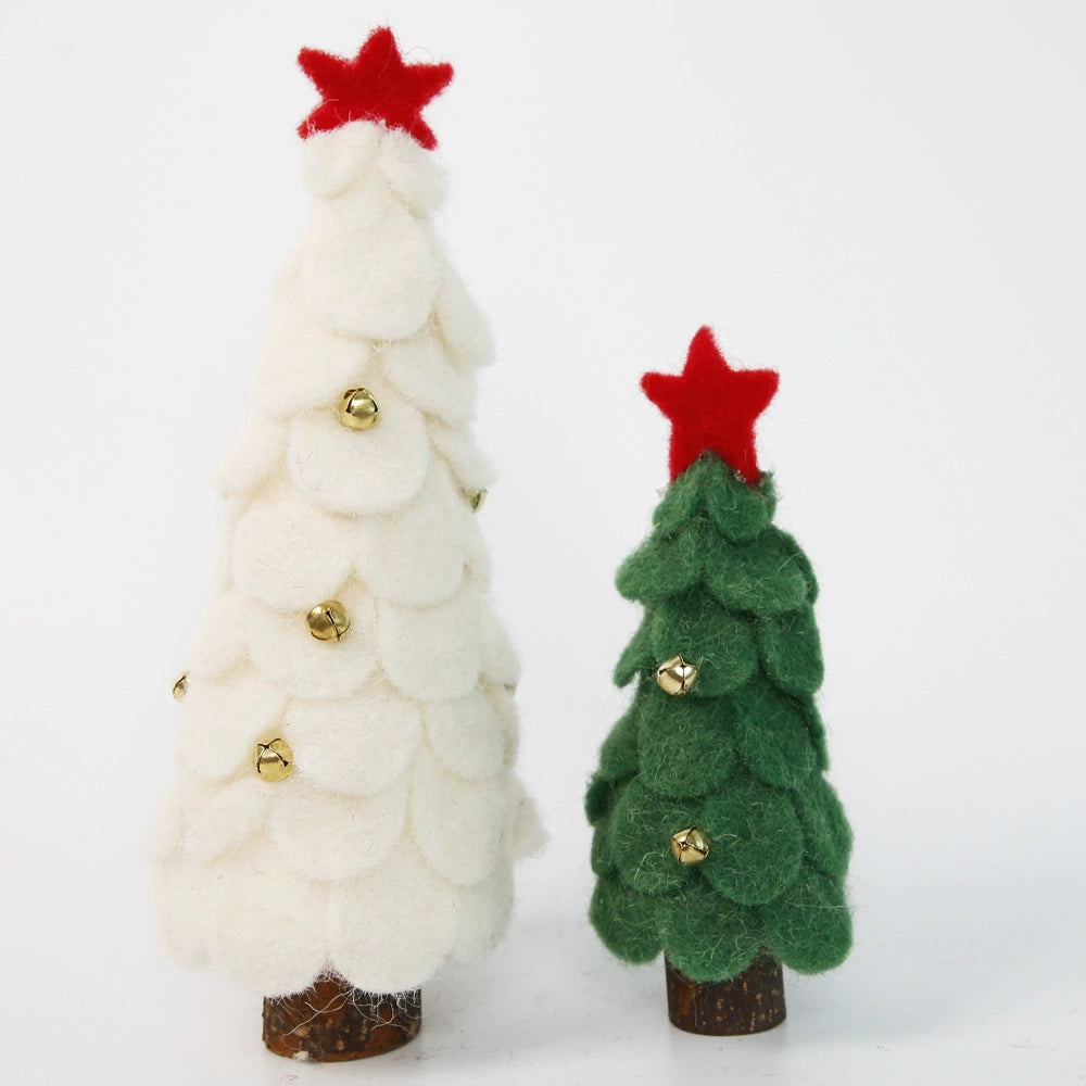 Wholesale Wool Felt Christmas Tree Ornaments Cartoon Style For Desktop ...