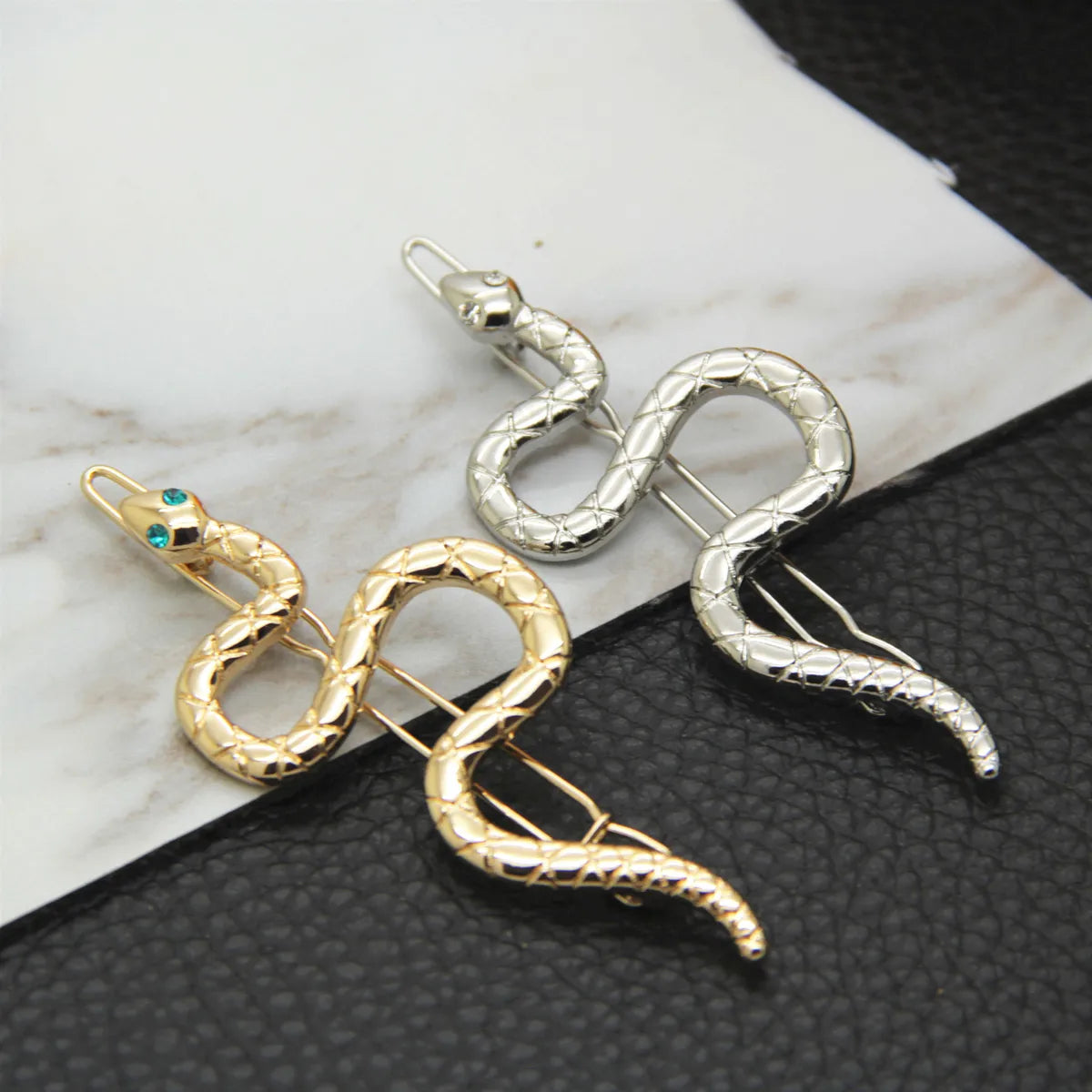 Women'S IG Style Snake Alloy Plating Inlay Rhinestones Hair Clip – GoodDiy