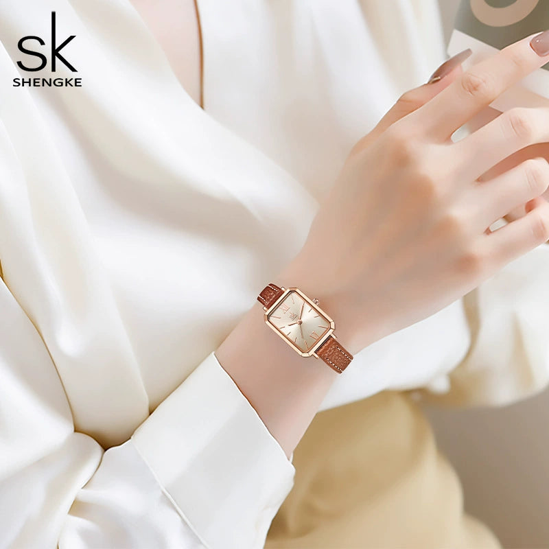 Women's Alloy And Pu Watch Fashion Simple Light Luxury Business Square ...