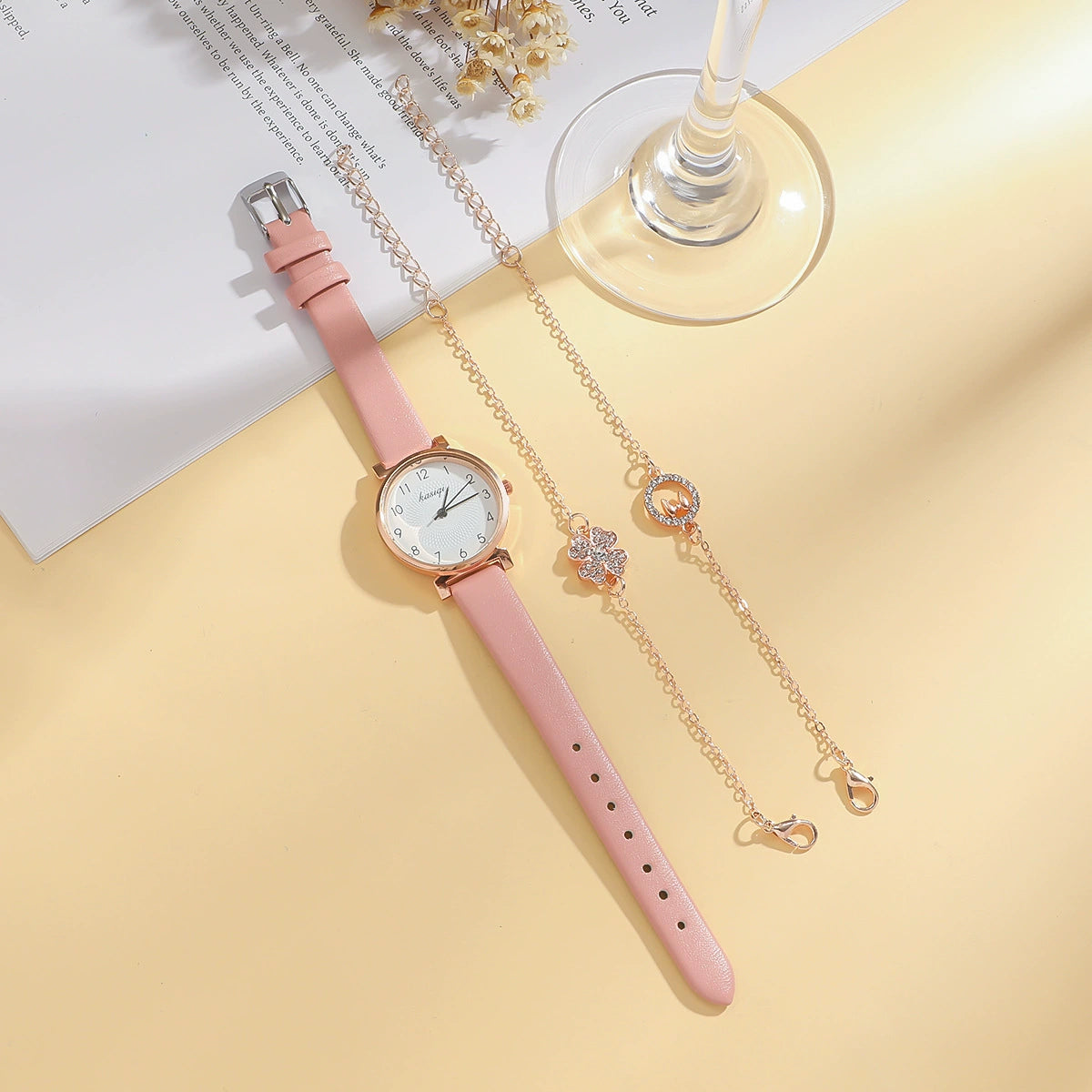 Women's Alloy Canvas Strap Round Dial Quartz Watch With Spiral Crown ...