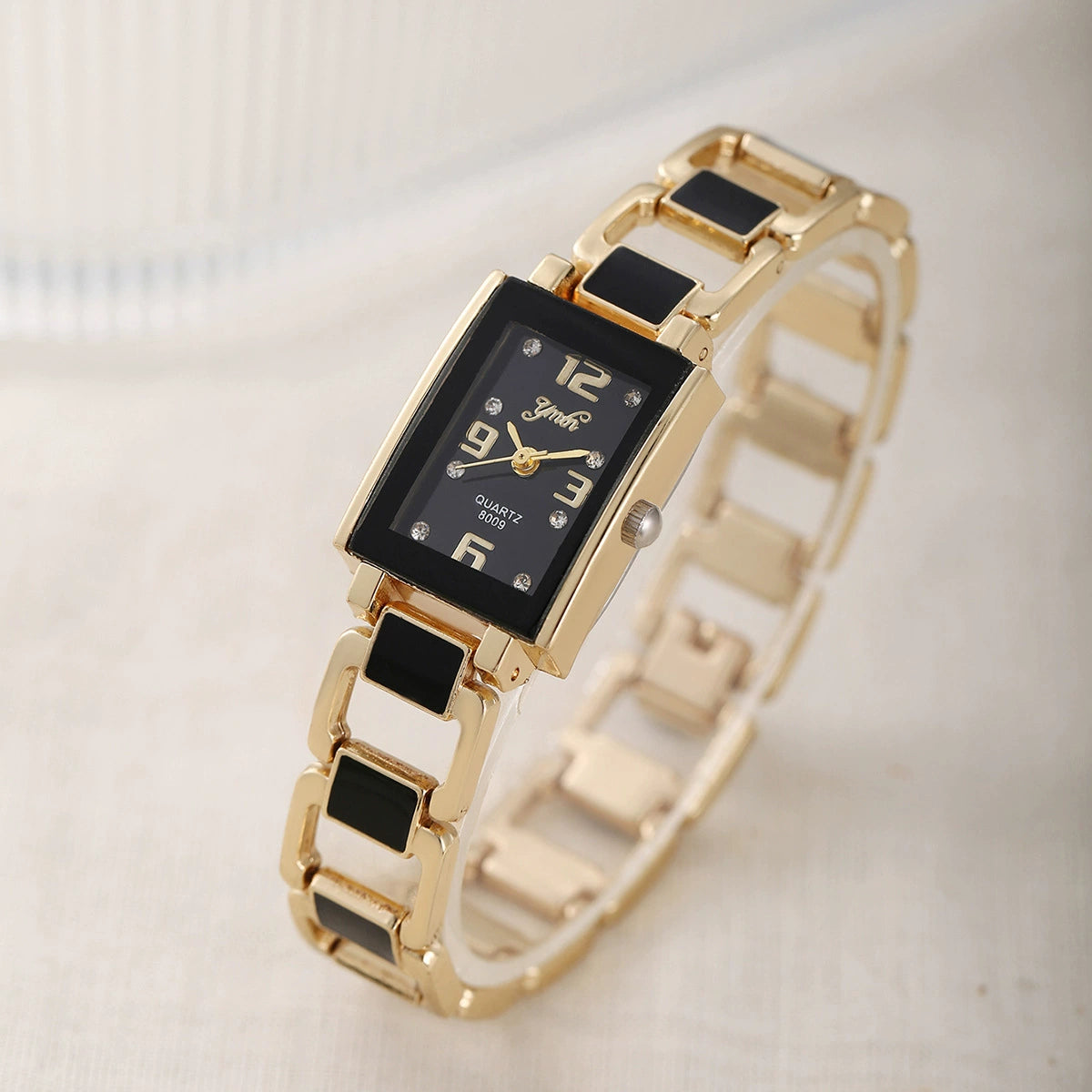 Women's Alloy Stainless Steel Ordinary Glass Mirror Rectangle Dial ...