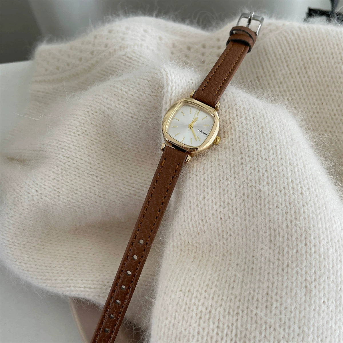 Women's Belt Watch Alloy Case Belt Strap Square Dial Fashion Style ...