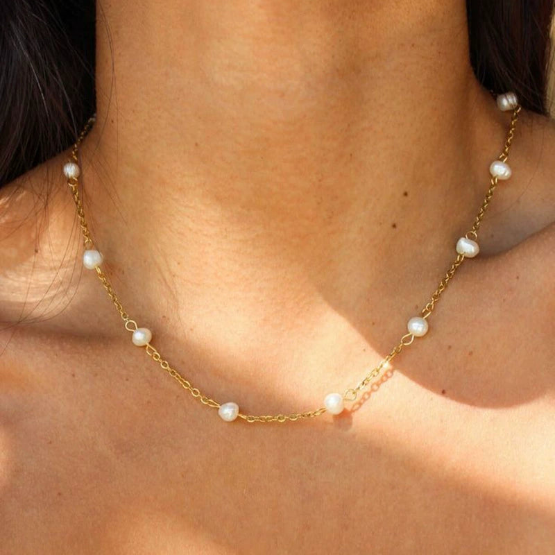 Women's Fashion High End Light Luxury Niche Stainless Steel Clavicle C ...
