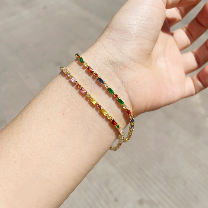 Women's Light Luxury Zircon Inlaid Copper Dopamine Bracelet – GoodDiy