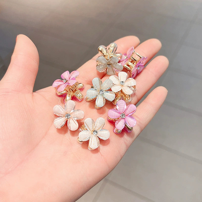 Women's Metal Plant Flower Electroplated Hair Gripper – GoodDiy