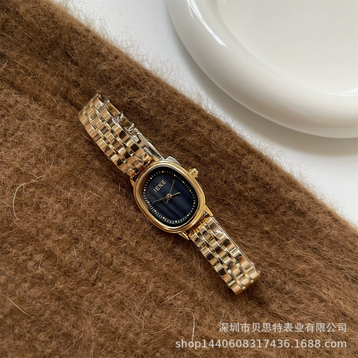 Women's Quartz Watch Alloy Steel Oval Light Luxury Simple Highend Niche ...