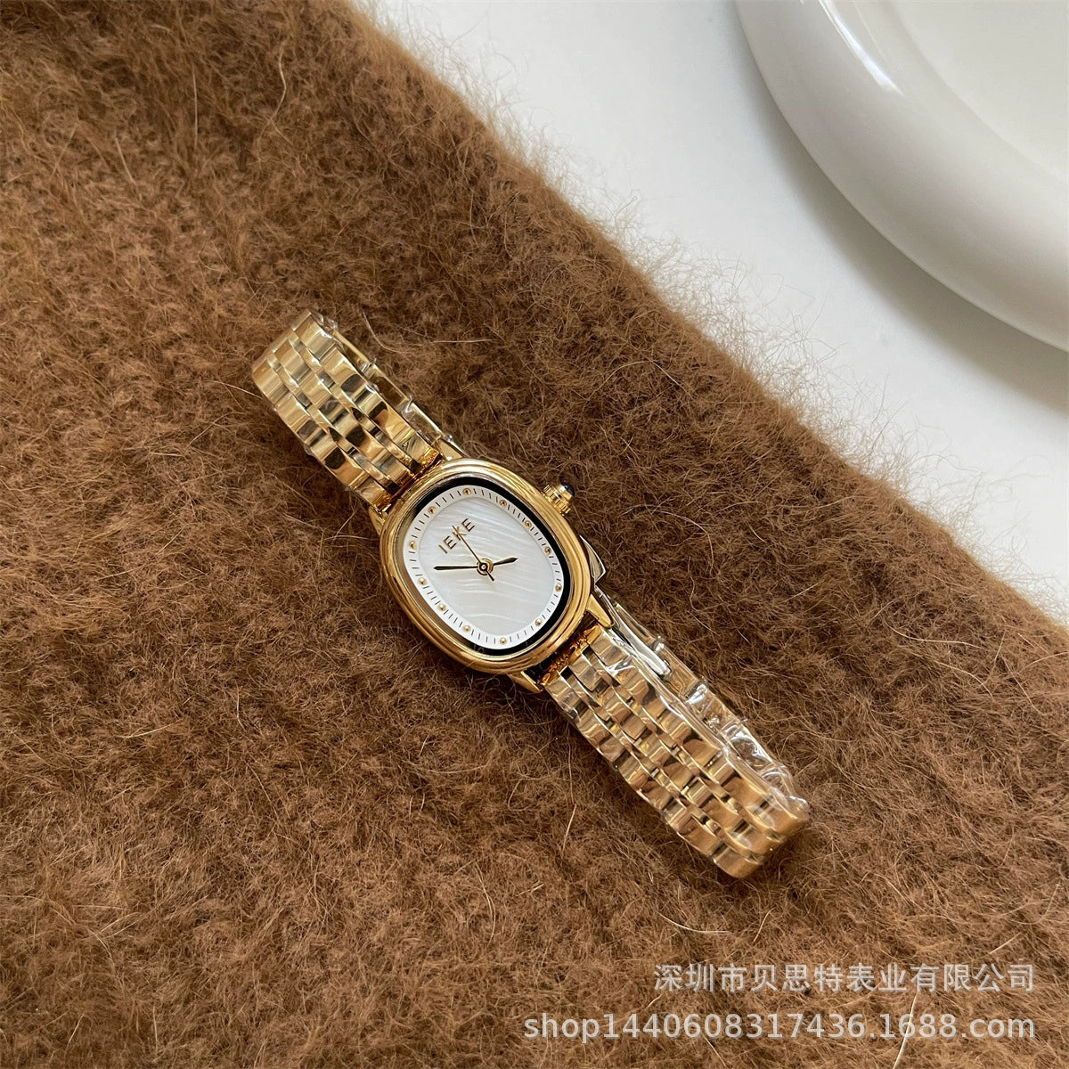 Women's Quartz Watch Alloy Steel Oval Light Luxury Simple Highend Niche ...