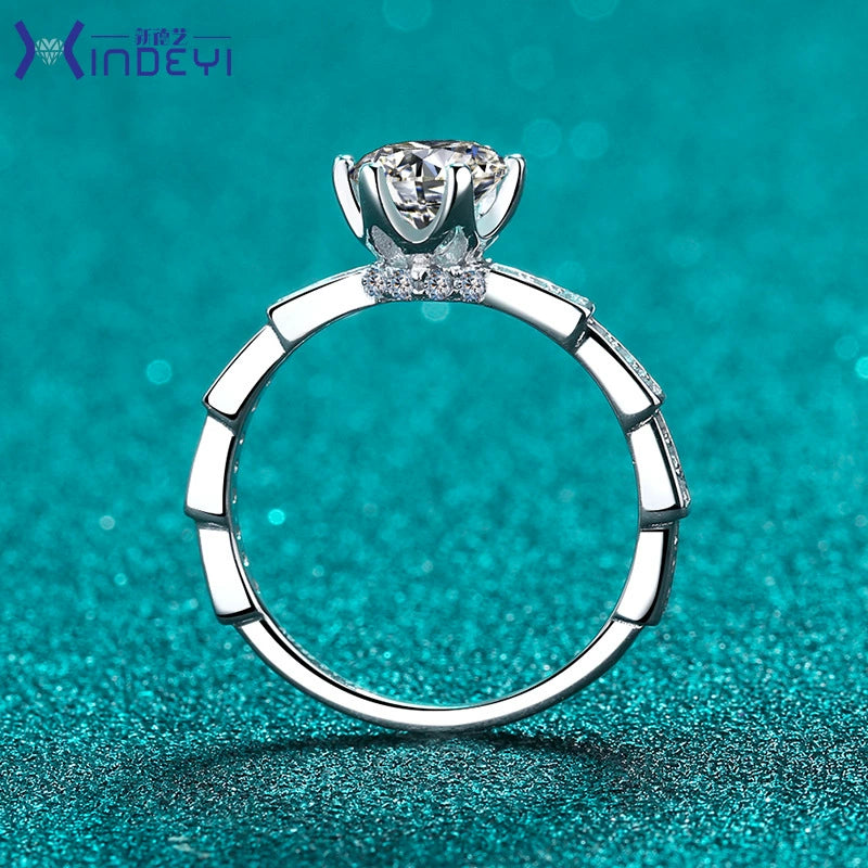 Women's 925 Sterling Silver Snake Bone Ring Light Luxury Style With An ...