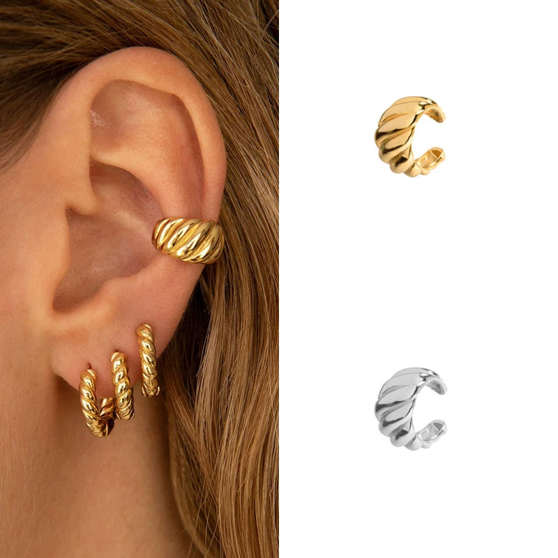 Women's Thread Pattern Ear Clip Simple Cold Style – GoodDiy