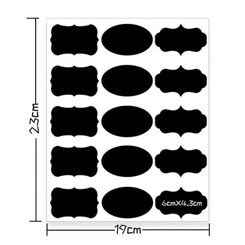 Writable Removable Pvc Waterproof Blackboard Paste Label Sticker – GoodDiy